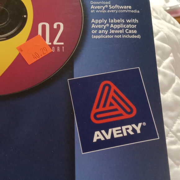 Avery | Media | Avery Matte White Cd Labels 4 Disc Labels 80 Spine ...